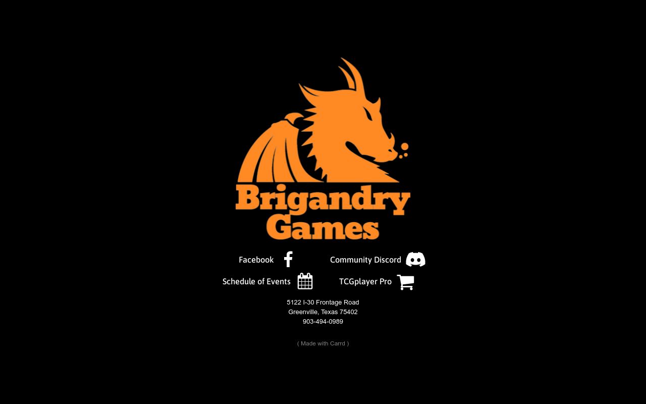 Brigandry Games